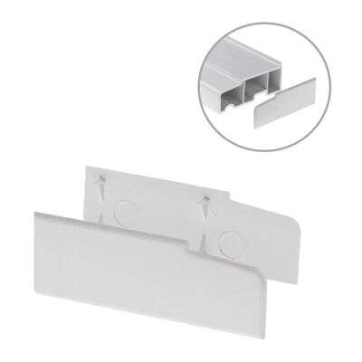 White UPVC Pair Window and Door Cill End Caps fits 85mm Eurocell Stub ...