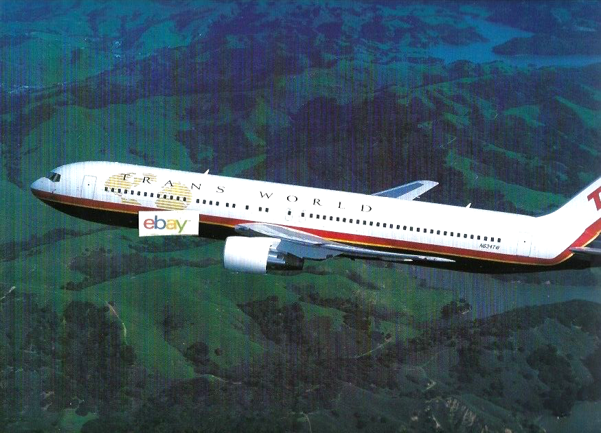 TWA TRANS WORLD BOEING 767-300 #N634TW PICTURE AIRLINERS CALENDAR 1999 ...