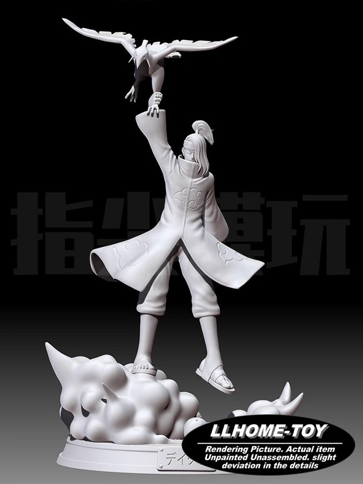 Anime Ninja Deidara Hokage Hold the bird fly Resin 3D Print GK Kit ...
