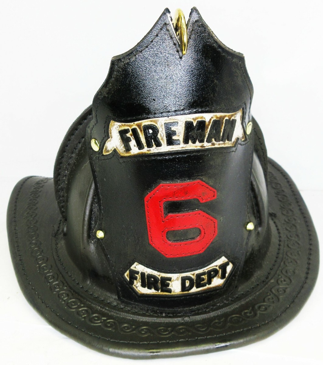 Fire Helmet Leather Shields