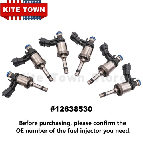 6x OEM BOSCH Fuel Injectors For 09-11 Buick Enclave 12638530 0261500114 ...