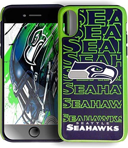 FOCO NFL Seattle Seahawks Hybrid Repeat Case for iPhone X & XS (5.8 ...