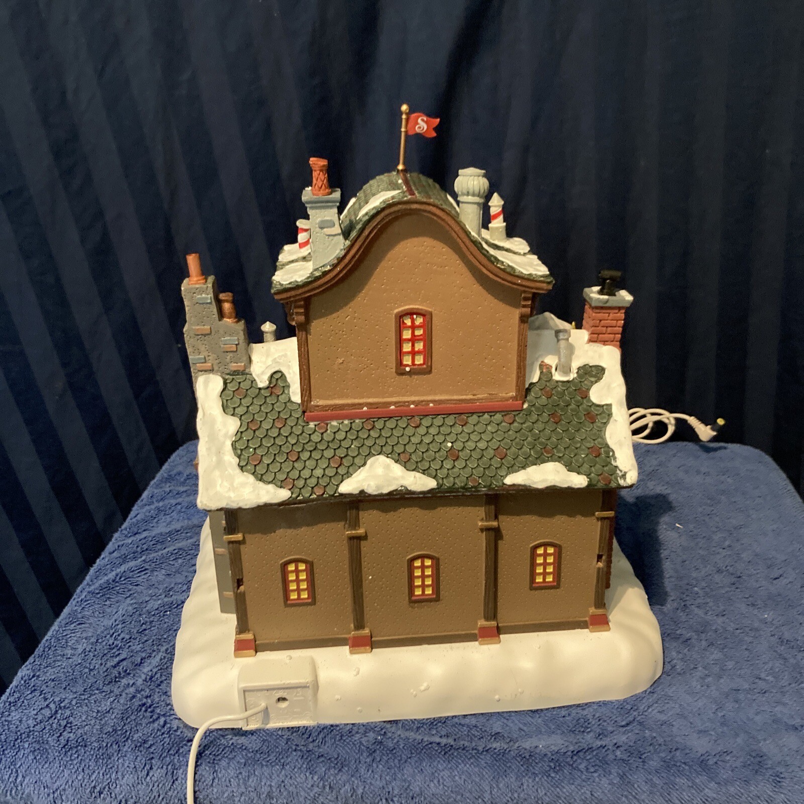 Lemax Animated Musical Santa’s Workshop Christmas Village Building 828 ...