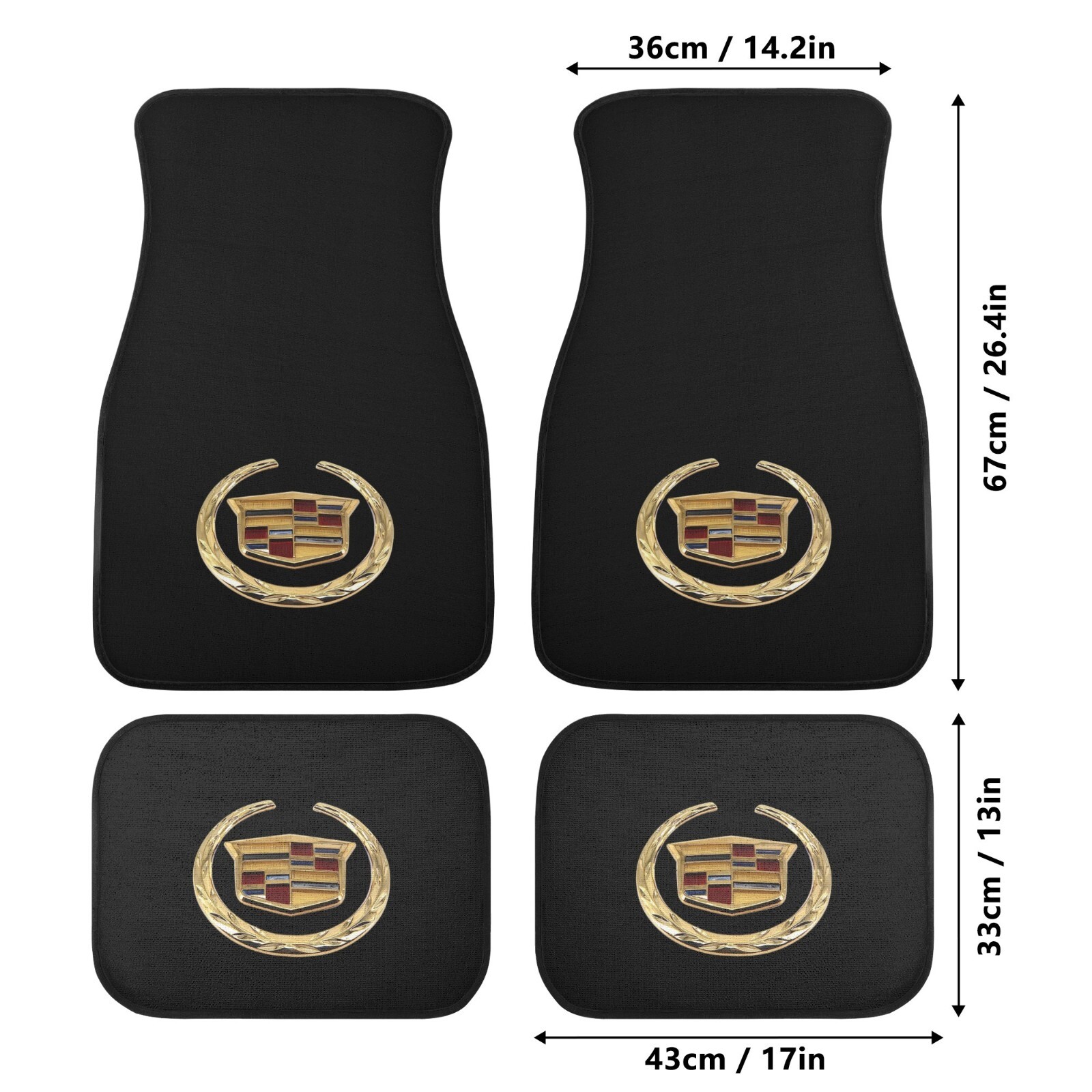 new-cadillac-universal-size-car-mats-ebay