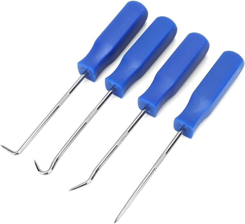 4pcs Car Pick Hook Set O Ring Oil Seal Gasket Puller Remover Craft Hand ...