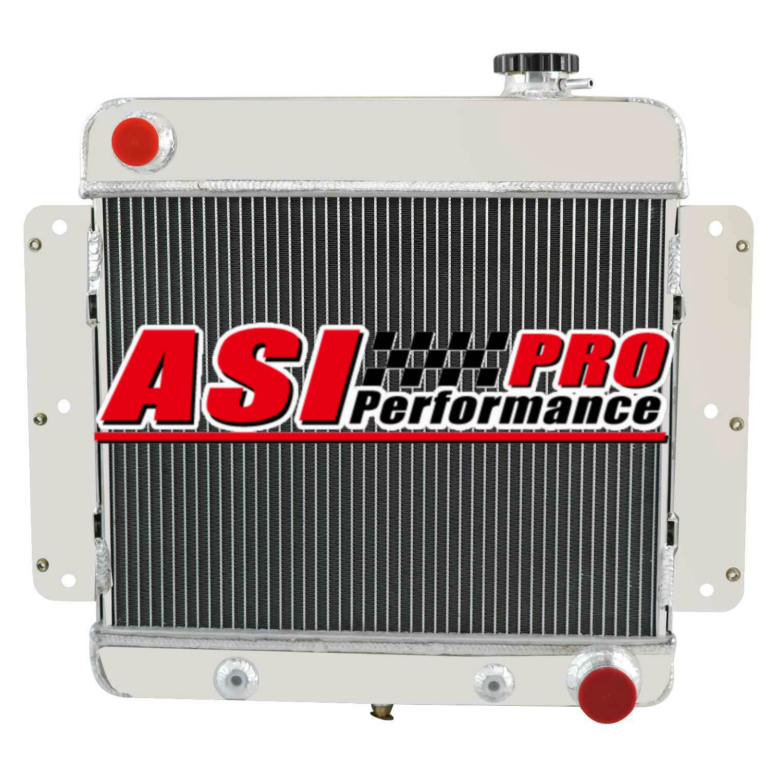 3 Row Aluminum Radiator for 1962-67 CHEVROLET CHEVY II /NOVA BASE 2.5L ...