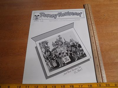 Disney Newsreel WED MAPO Employees magazine 1980 25th Anniversary ...