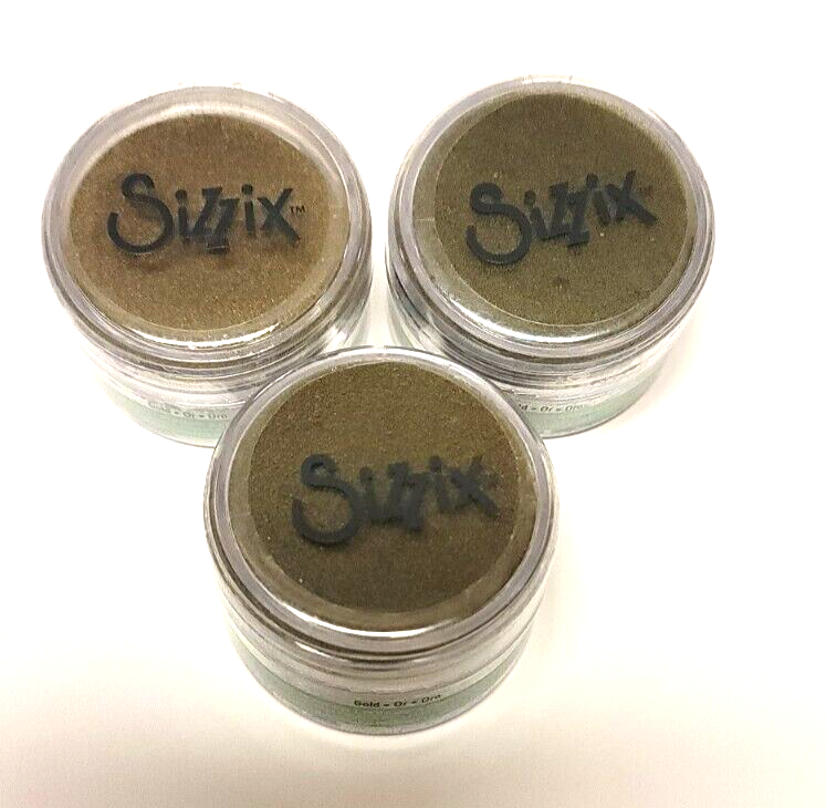 Sizzix Making Essential Opaque Embossing Powder 12g-Gold, 3 Pack ...