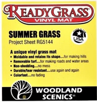 Woodland Scenics RG5144 ReadyGrass Summer Grass 12.5 X 14.5 Project ...