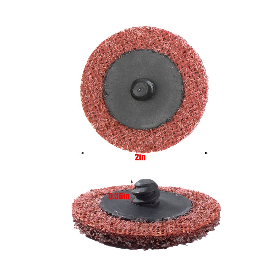 50Pc 2" Medium Roloc Scotch Pads Roll Lock Surface Sanding Disc US | eBay