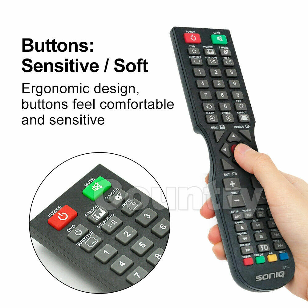 QT1D Remote Control for SONIQ Full HD TV E32W13B-AU E32W13D-AU E40V14A ...