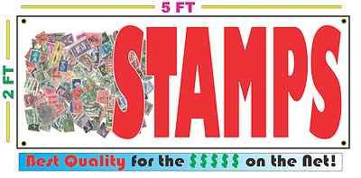 Full Color STAMPS Banner Sign NEW Larger Size Best Quality for the ...
