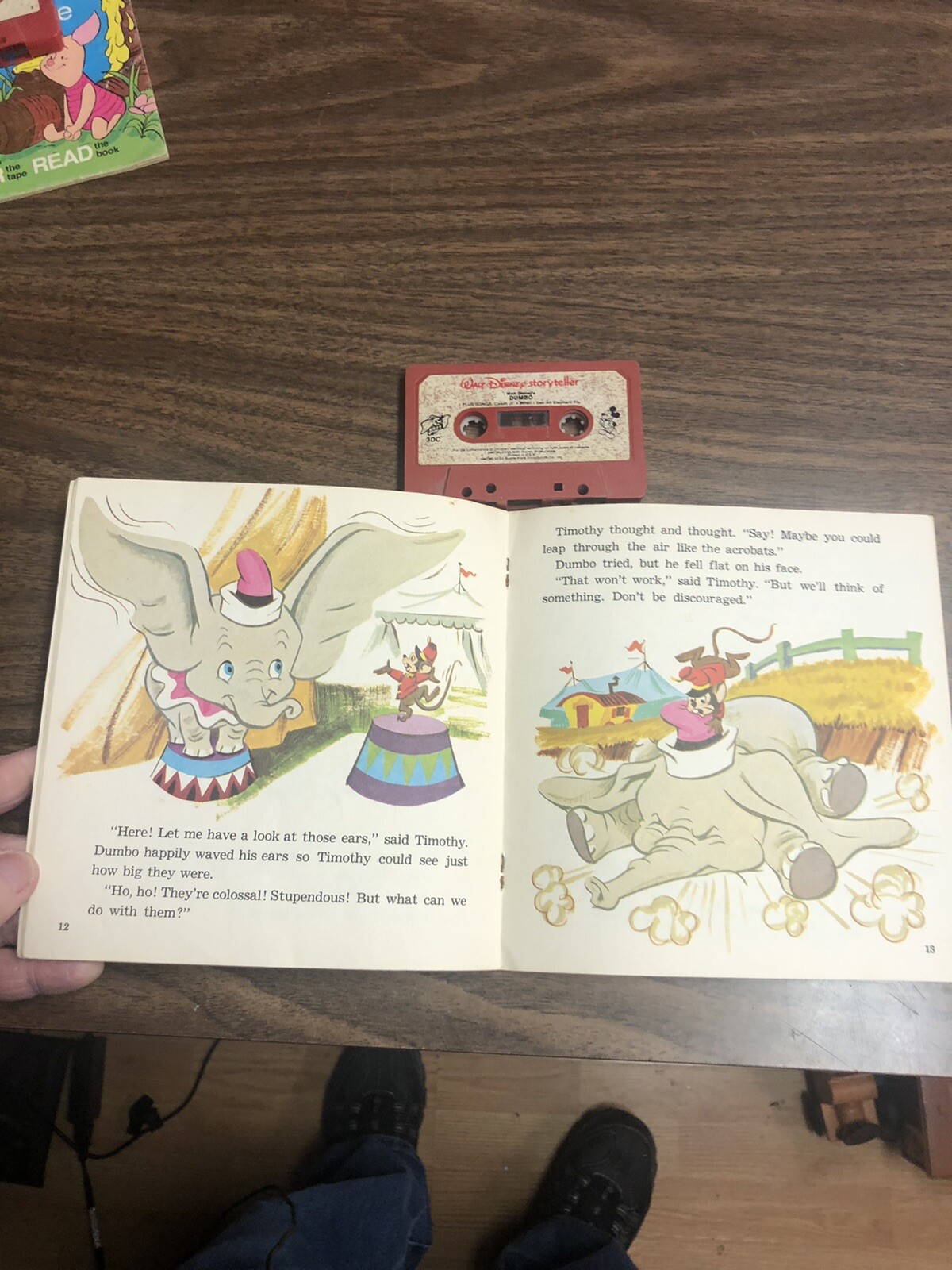 Walt Disney's Dumbo Book 3DC Hear See Read Songs VTG 1977 Read Along | eBay