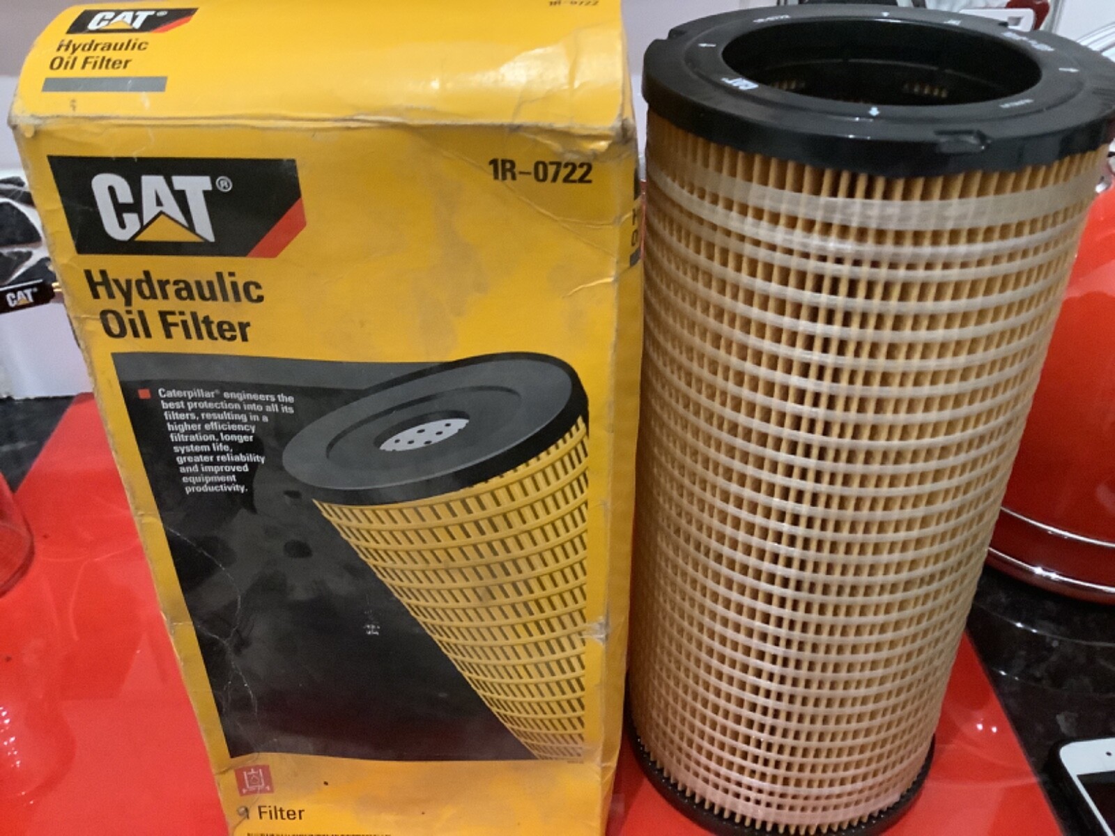 New Genuine CAT Caterpillar Hydraulic Oil Filter 1R-0722 1R0722 | eBay UK