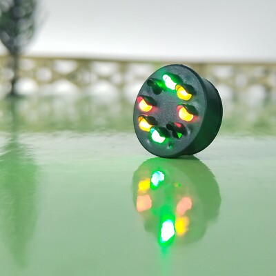 1 x HO scale B&O CPL color position light signal head wired LEDs with ...