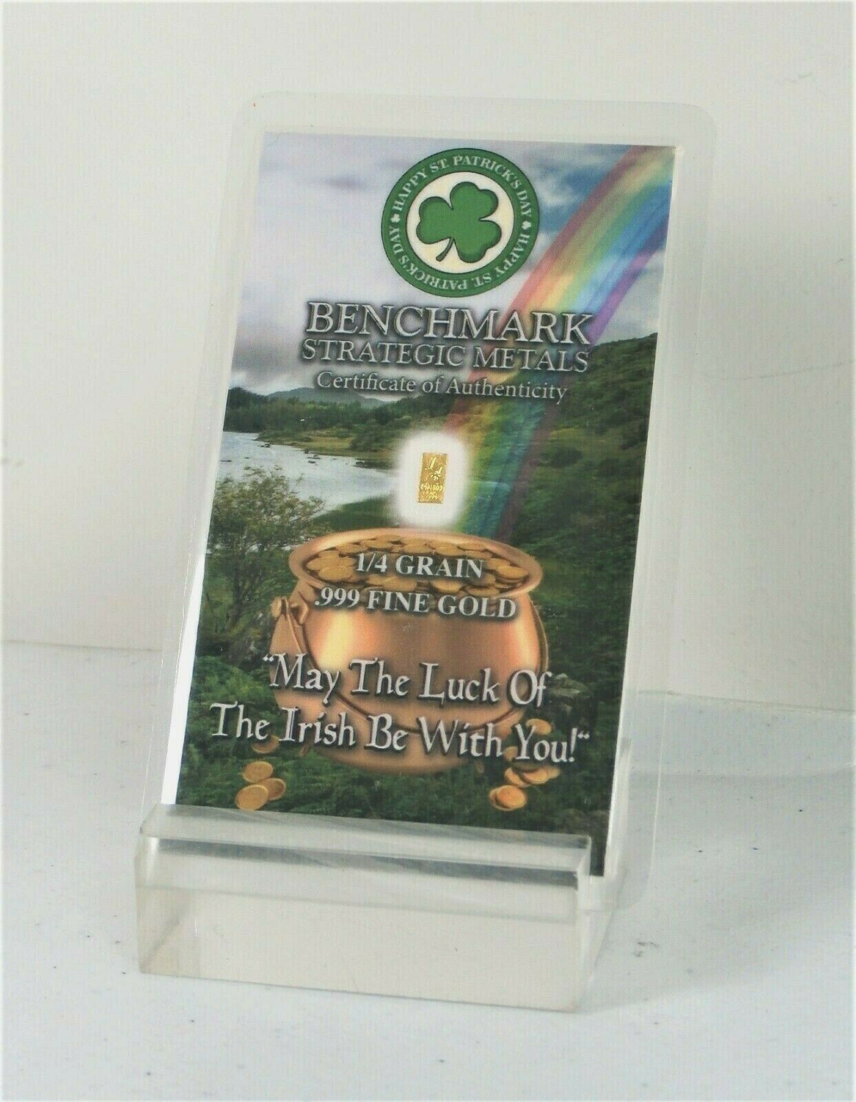 WOW 10 X GOLD NEW"LUCK OF THE IRISH"GOLD BULLION BAR 10 PAK 24k 999 ...