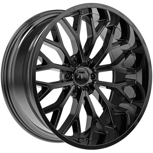 TIS 565B 24x12 6x135 -44mm Gloss Black Wheel Rim 24" Inch 840286733045 ...