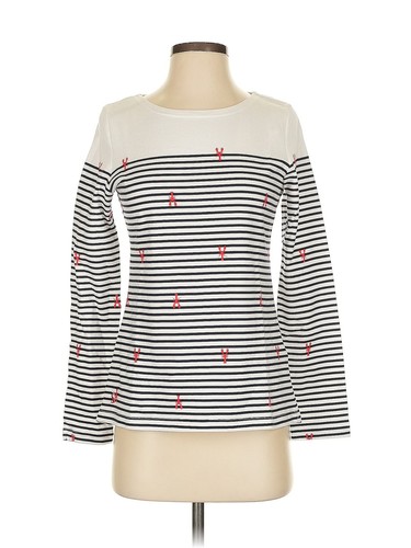 NWT Joules Women Ivory Long Sleeve T-Shirt 4 | eBay