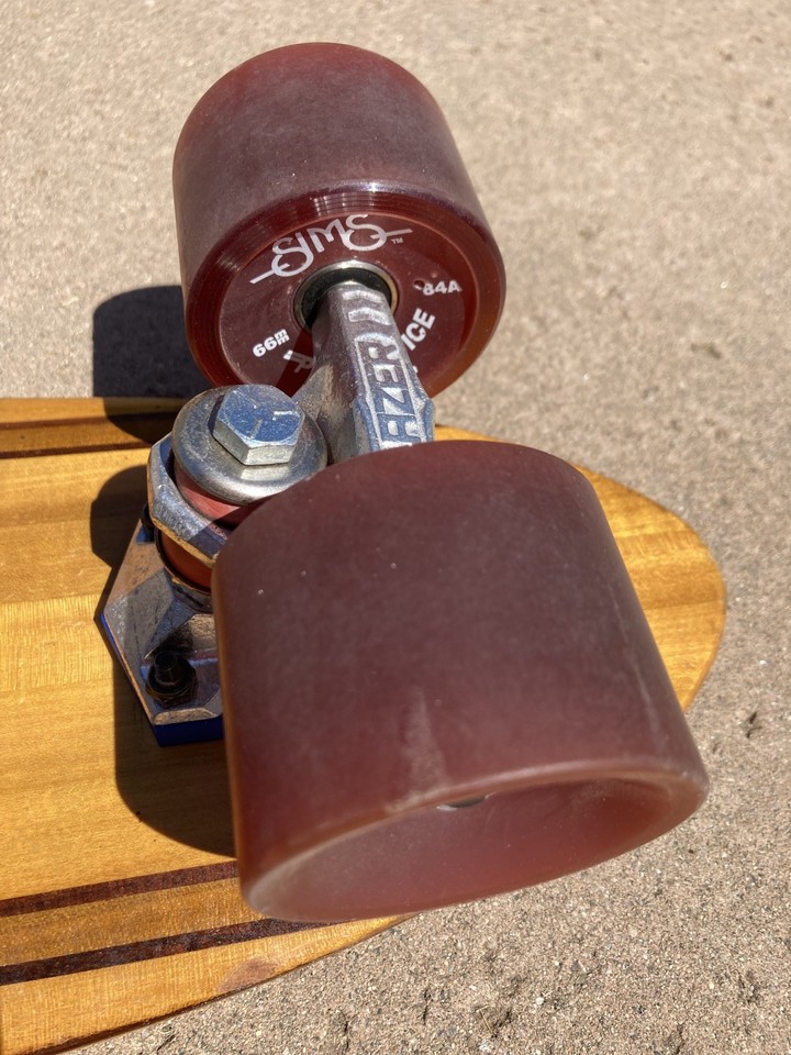 1970s Sims Taperkick Skateboard (No Logo), Lazer Trucks, Sims Pure ...