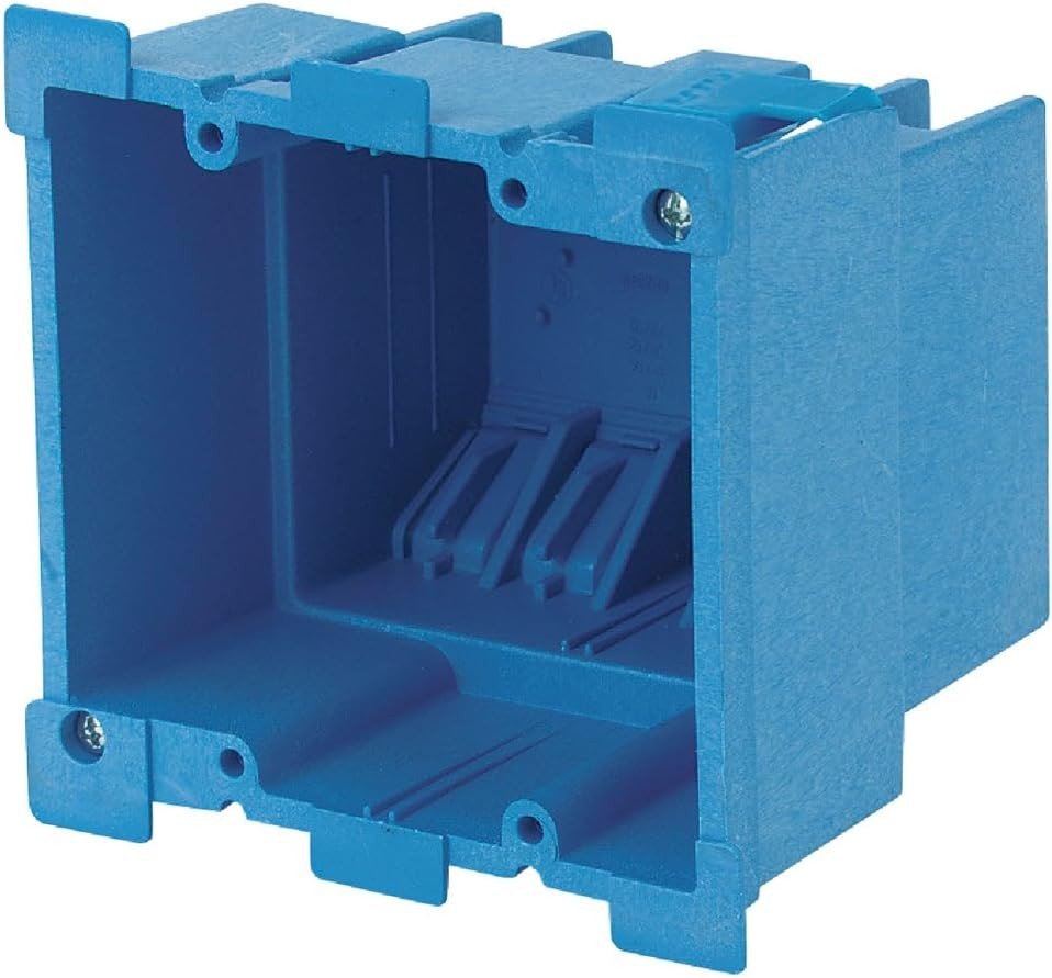 Carlon BH234R Outlet Box, Old Work, 2 Gang, 3-7/8-Inch Length by Blue ...