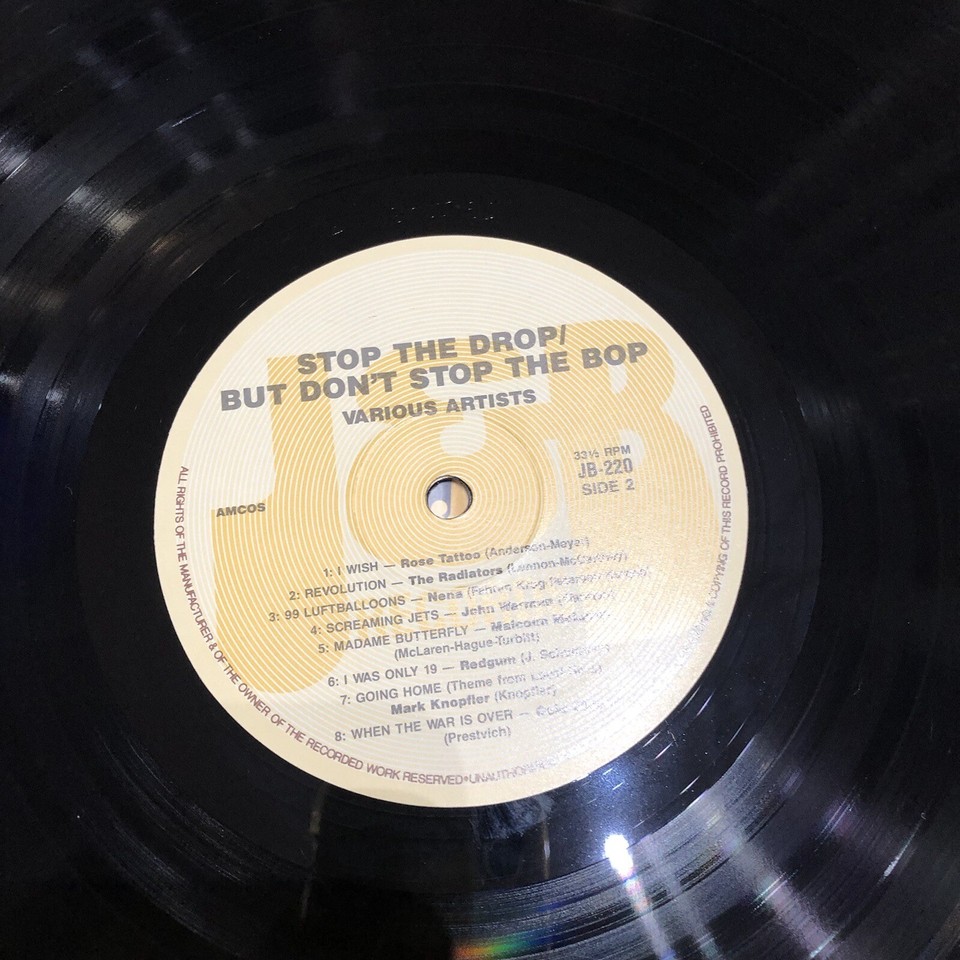 Various – Stop The Drop But Don't Stop The Bop Vinyl LP 12" Hard Rock ...