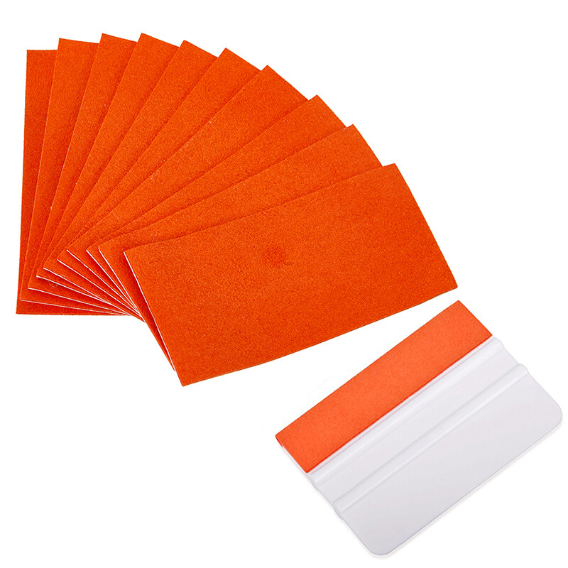 10PCS Felt Buffer Soft Strips Squeegee Scraper Replacement Car Vinyl ...