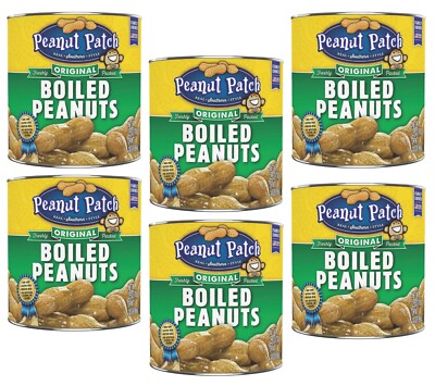 6 Cans Peanut Patch Original Canned Boiled Peanuts Gluten Free Size 27 ...
