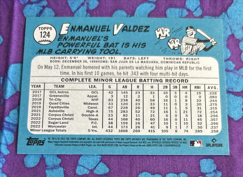 2023 Topps Archives Baseball RC Rookie #124 Emmanuel Valdez Red Sox | eBay