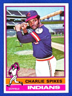 1976 Topps Set Break # 408 Charlie Spikes EX-EXMT Cleveland Indians .99 ...
