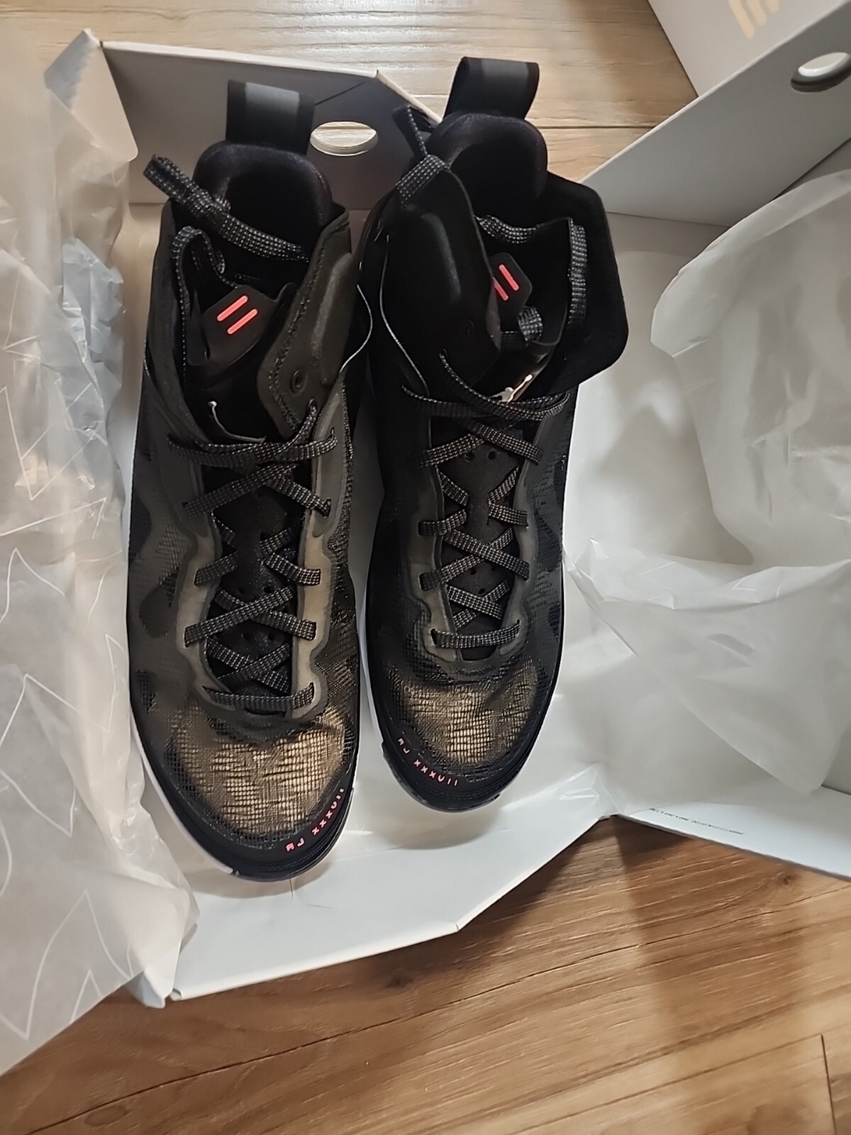 Nike Air Jordan XXXVII 37 'Black Hot Punch' Basketball Shoes DD6958-091 ...