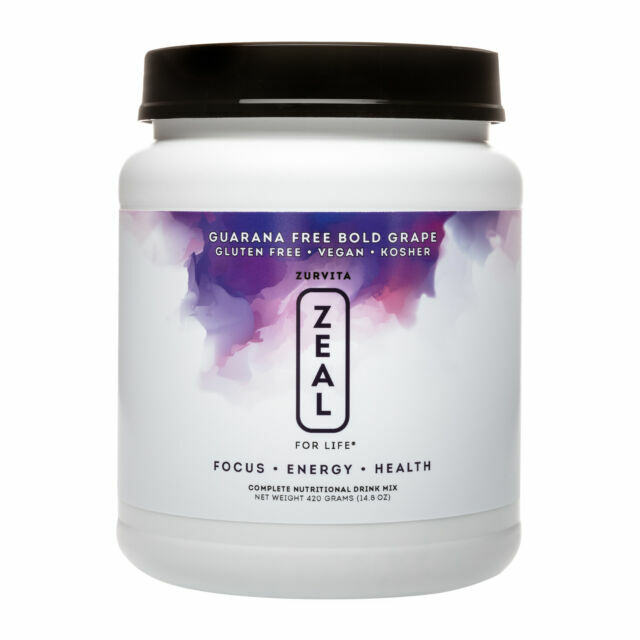 Zurvita Zeal for Life 30 Day Grape Flavor Wellness Canister 420g for ...
