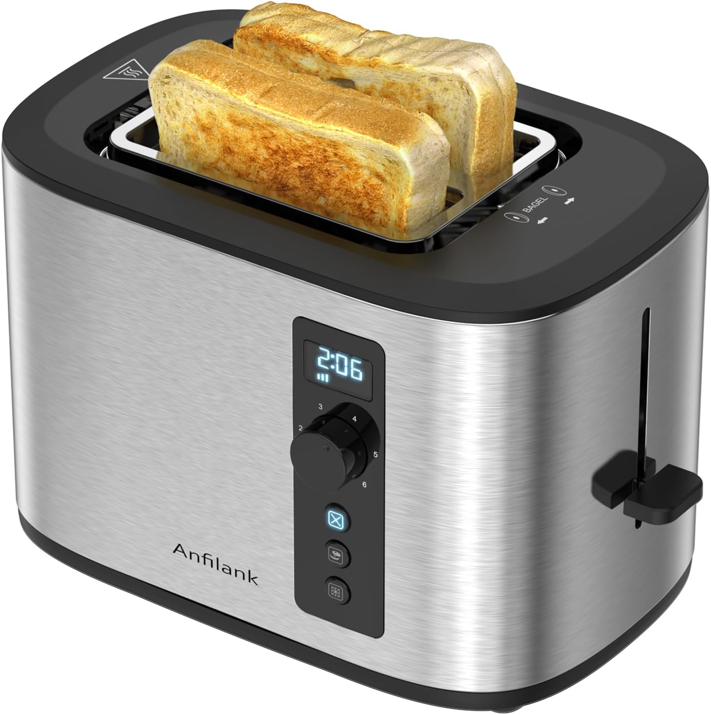 Extra Wide Slot 2-Slice Toaster with Digital Countdown Timer, 6 ...