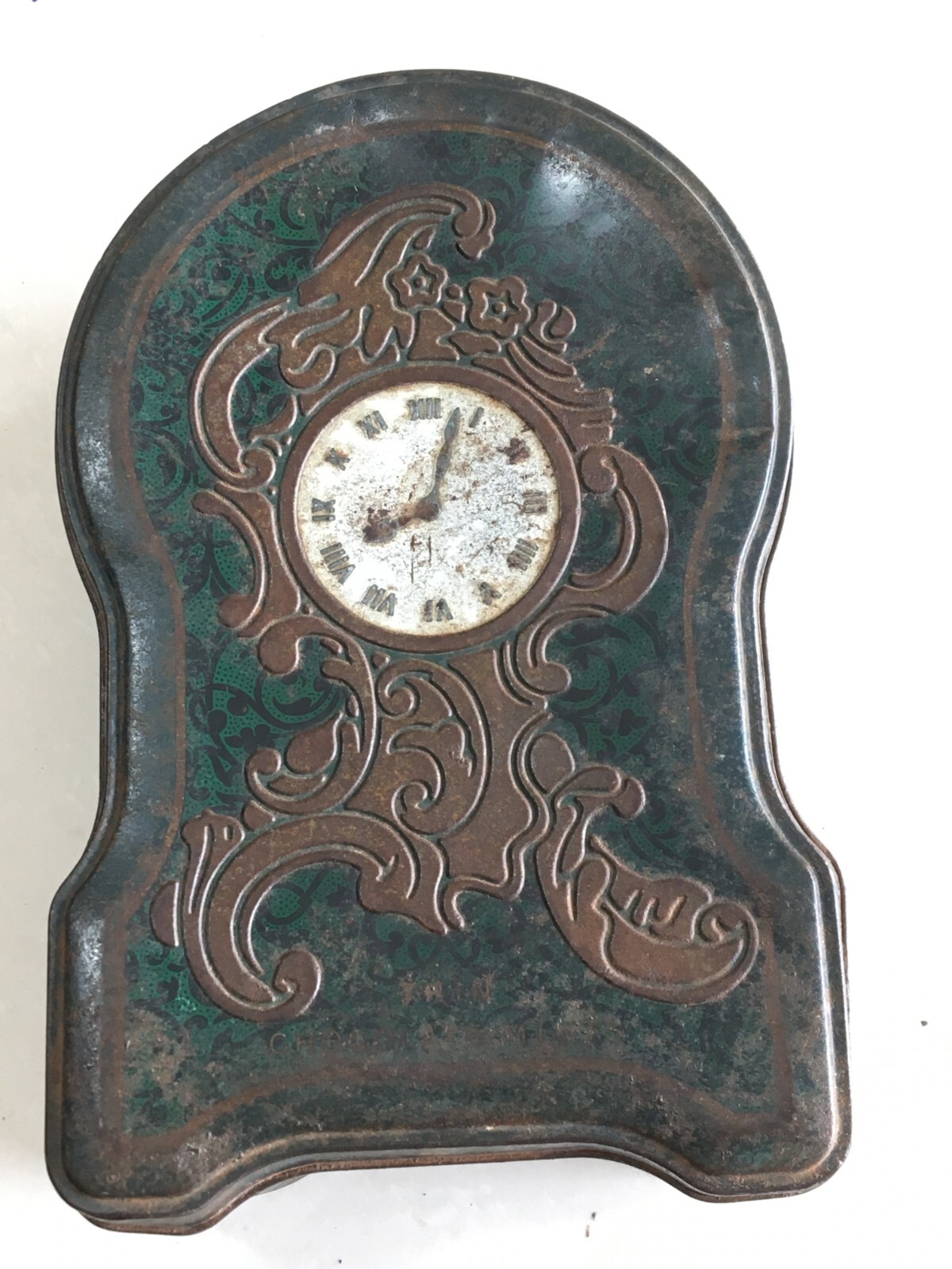 Vintage Nestle After Eight Chocolate Clock Shape Unique Tin Box ...