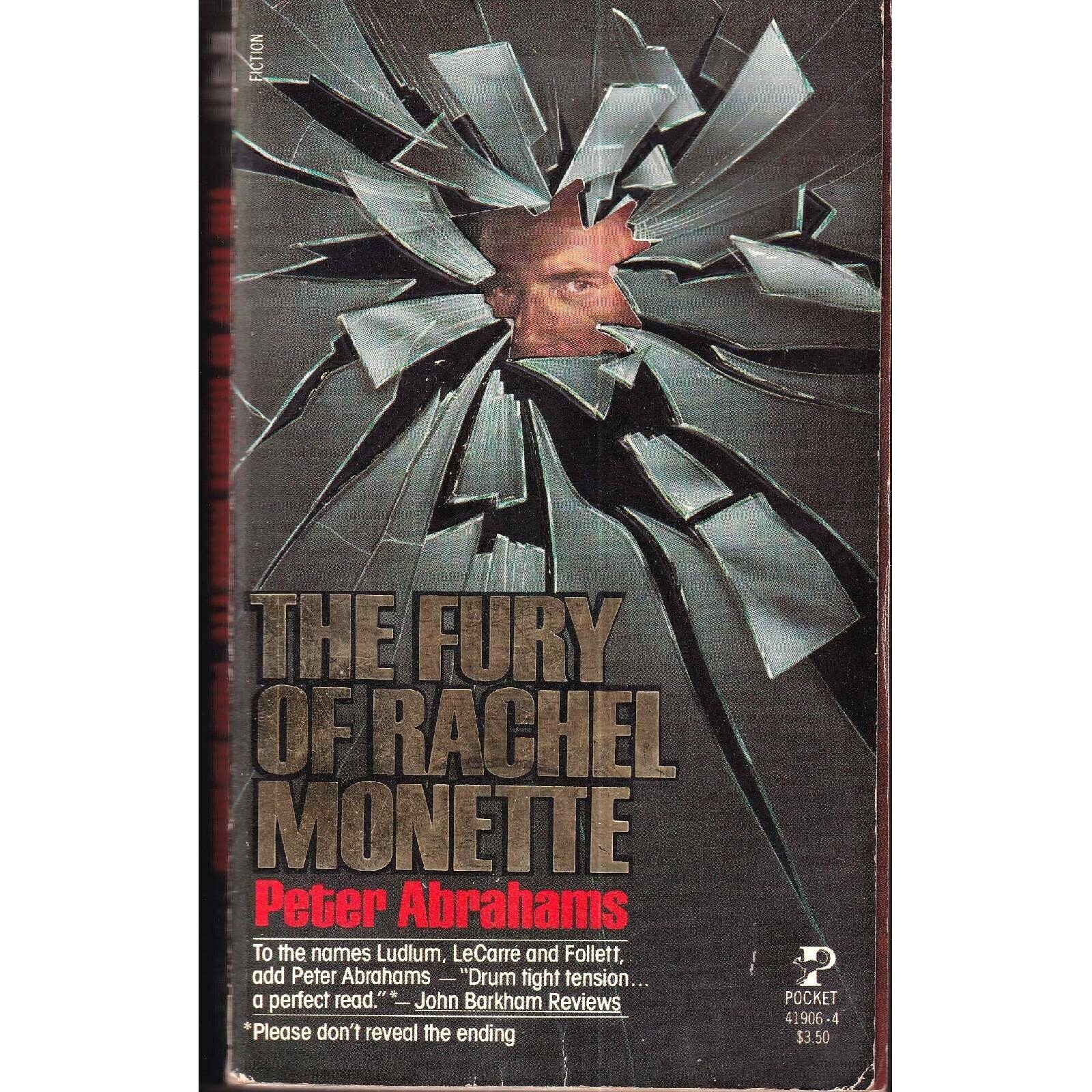 Peter Abrahams THE FURY OF RACHEL MONETTE 1982 PB 1st 02M | eBay