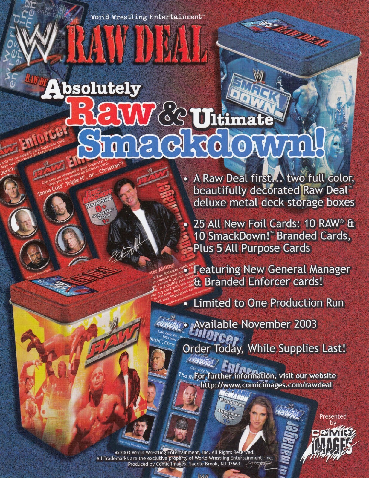 WRESTLING WWF CCG RAW & ULTIMATE SMACKDOWN PROMO PROMOTIONAL SALE SELL ...