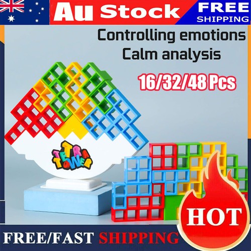 Stacking Blocks Tetris Balance Game - Board Games for Kids Adults Tetra ...