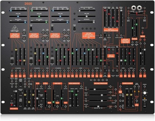 Behringer 2600 Analog Synthesizer Semi-Modular 8U Rack Mount Orange ...