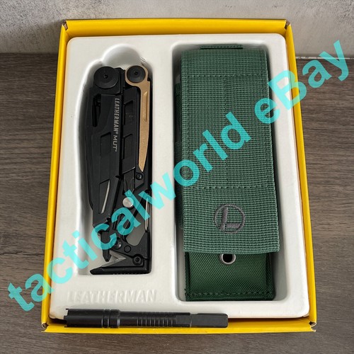 Leatherman MUT EOD, FULL BLACK multi tool w/GREEN molle sheath | eBay