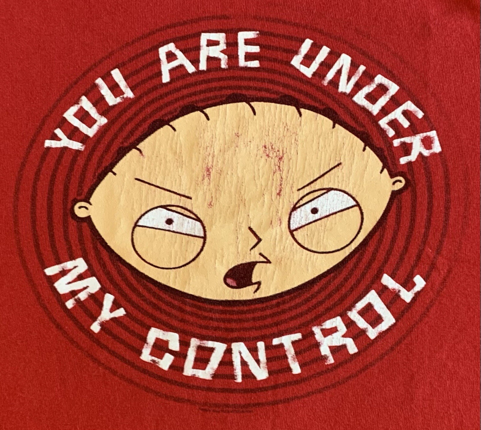Family Guy Stewie "You Are Under My Control" Red T-sh… - Gem