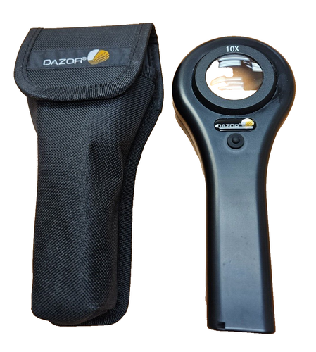 Dazor J223HHM 10X LED Hand Held Lighted Magnifier Professional | eBay