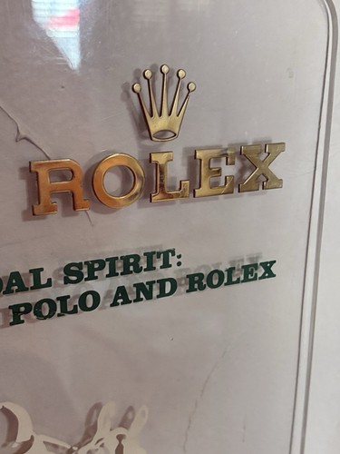 Vintage Rolex Polo Sign From Jewelry Store Rare Find! Rolex Signage ...