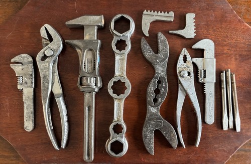 Lot of 7 Antique Wrenches and Other Tools | eBay