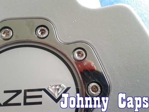 AZEV Wheels [78] SILVER Center Caps # Z 0124 Custom Wheel Metal Center ...