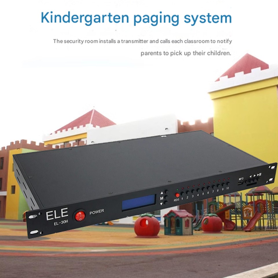 Wireless FM Transmitter Radio Broadcast Transmitter RDS FM Radio EL-30H ...