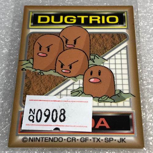 Pokemon 1998 Vintage Japanese Meiji Promo Sticker - Dugtrio & Diglett ...