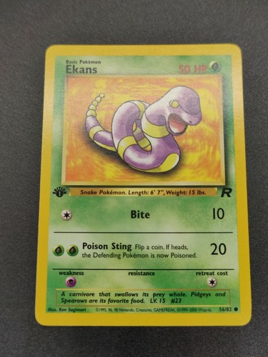 Ekans | NM/M | Team Rocket 1st Edition 56/82 | Common | Pokemon | eBay