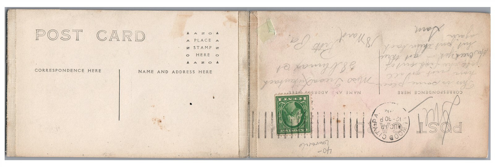 RPPC Bifold Panorama of ELLWOOD CITY PA Lawrence County Real Photo ...