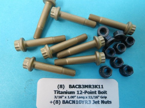 10-32 x 1.00 x 12 Point Titanium Boeing Aircraft BACB30MR3K11 Bolts 8+8 ...