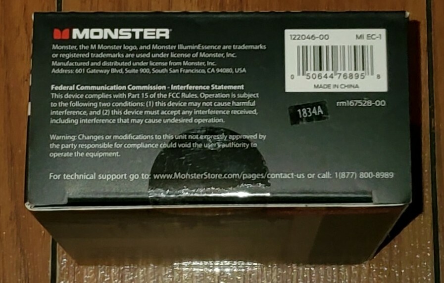Monster Illuminessence 10' Flat Cable & Power Adapter LED for 6.5' LED ...
