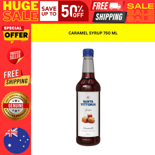 Santa Vittoria Caramel Syrup 750 ml Add to Beverage Menu Sweet Pantry ...